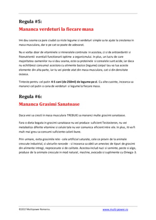 Proteine pentru masa musculara | PDF