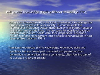 Promoting indigenous knowledge and cultural heritage through ESD ...