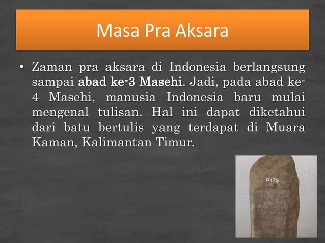 Masa pra aksara di indonesia | PPTX