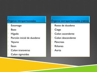 Masas intraabdominales | PPT