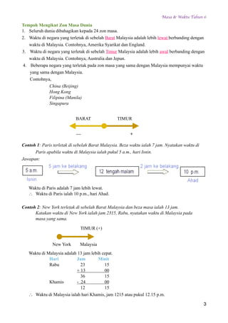 UPSR 2017: Masa tahun 6 | PDF