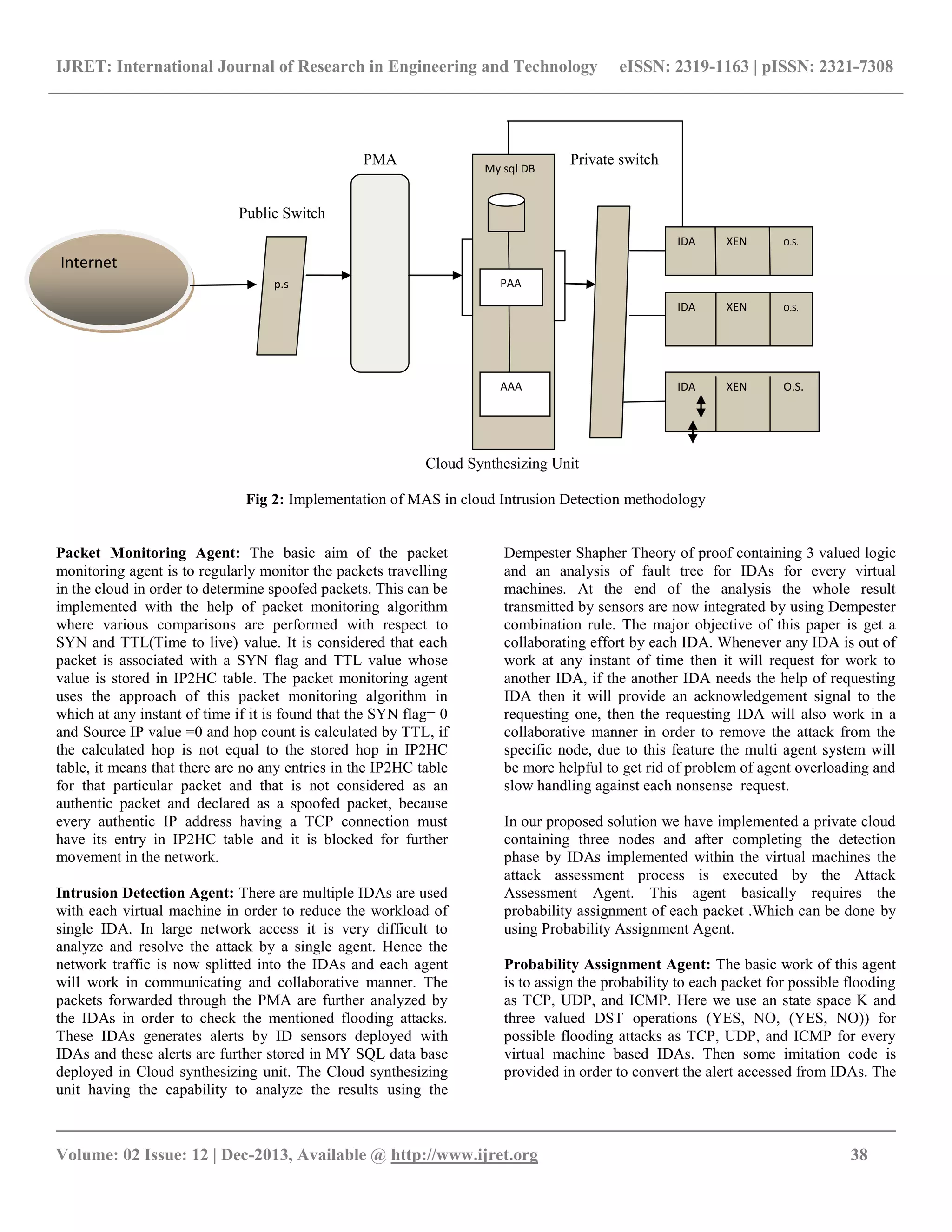 Mas based framework to protect cloud computing against ddos attack | PDF | Cloud Computing ...