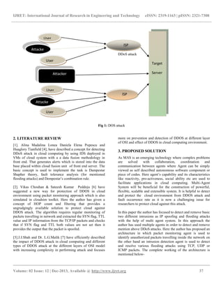 Mas based framework to protect cloud computing against ddos attack | PDF | Cloud Computing ...