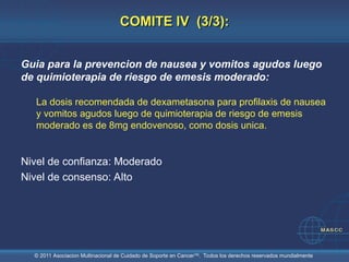 MASCC_Guidelines_Spanish_2011. guia para nauseasppt | PPT