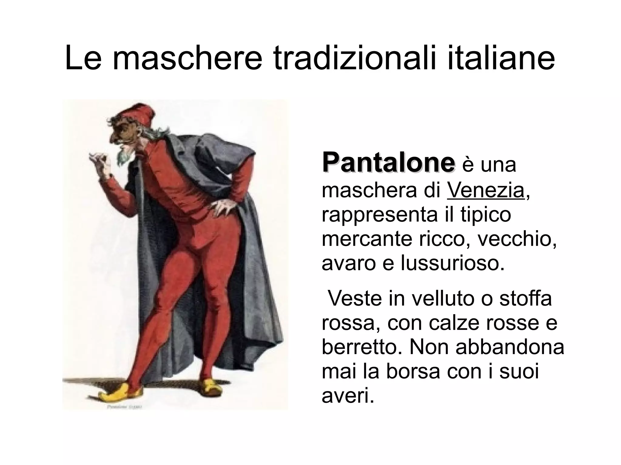 Maschere tradizionali italiane mermer | PDF