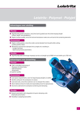 Leistritz Key Seating Machines | PDF