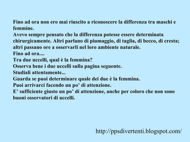 Maschio O Femmina | PPT