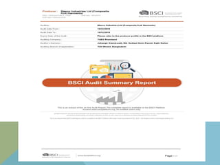 Masco Industries Ltd. (Composite Knit Garments) | PDF