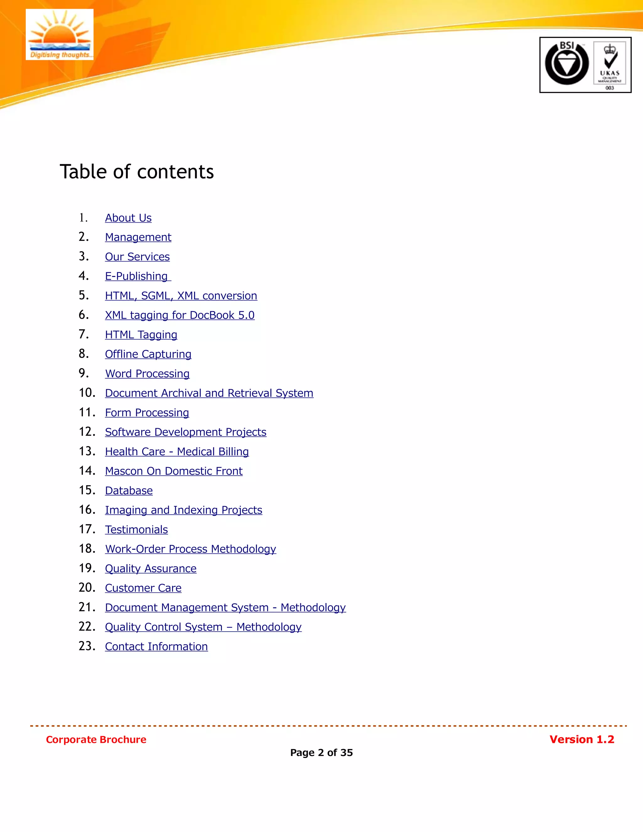 Mascon Corporate Brochure | PDF