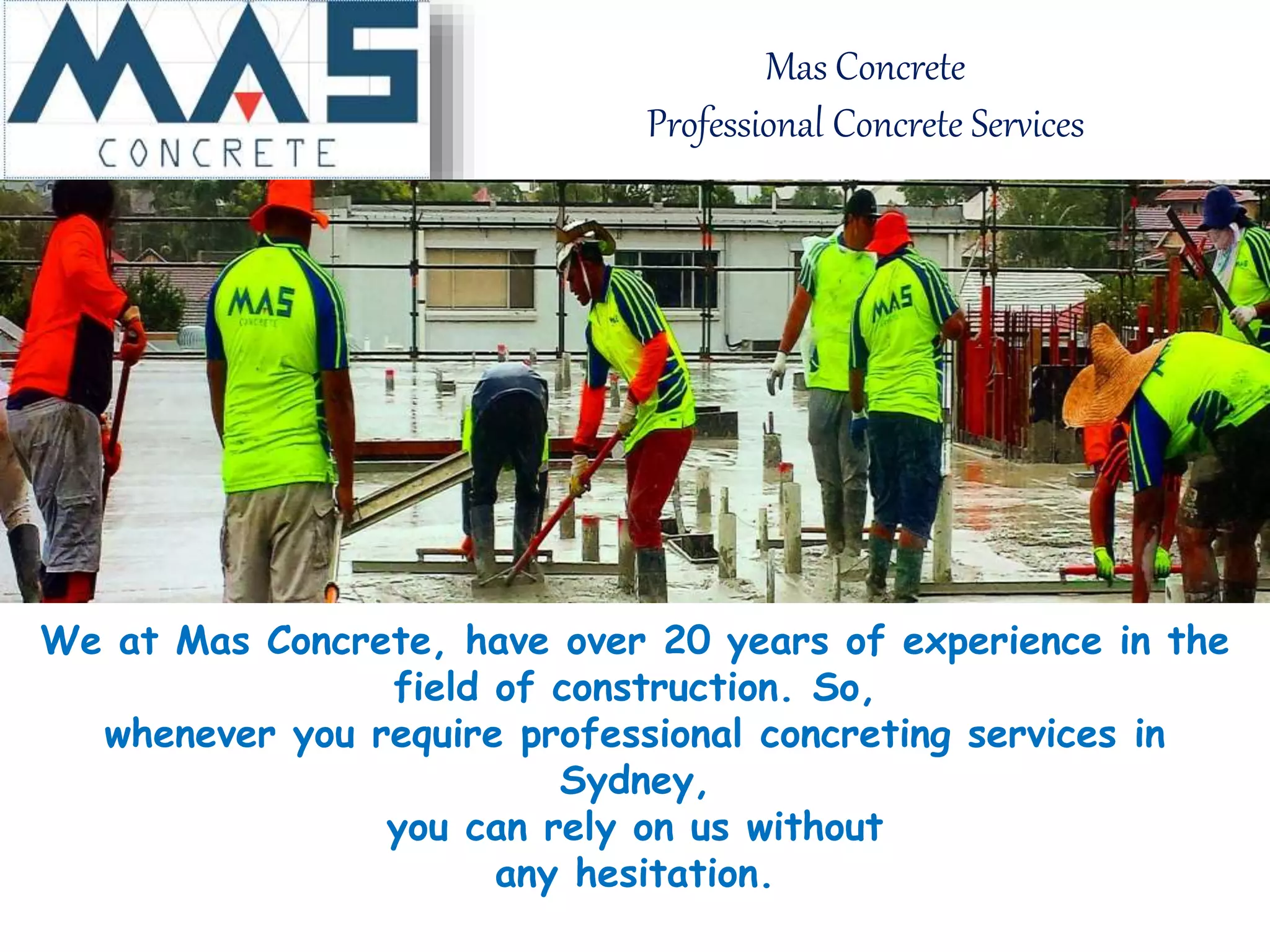 MAS Concrete | PPTX