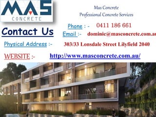 MAS Concrete | PPT