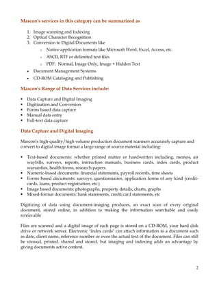 Mascon - Skill Sets | PDF