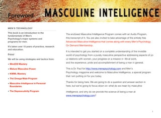Masculine intelligence | PDF