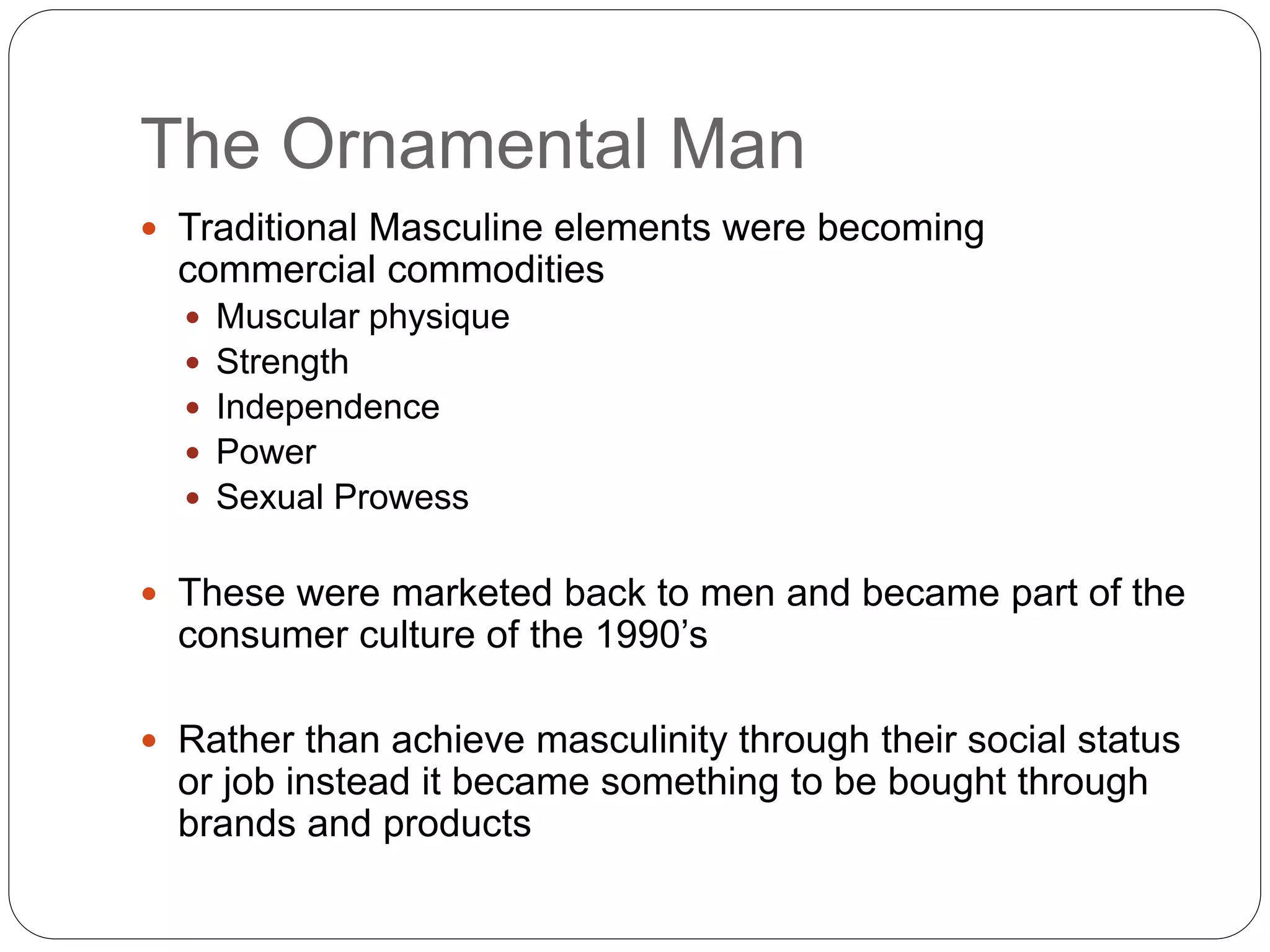 Masculinity in crisis | PPTX