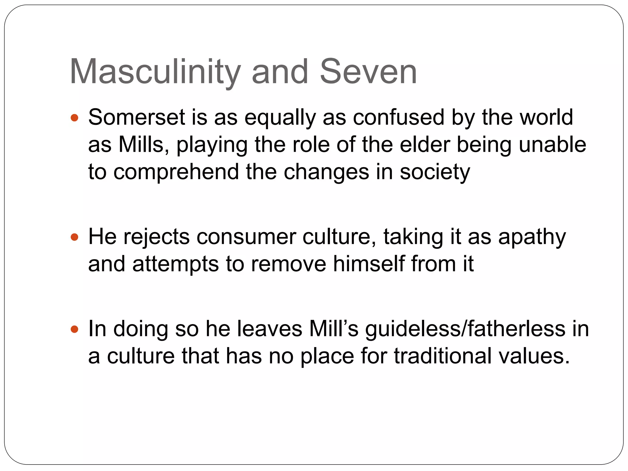 Masculinity in crisis | PPTX