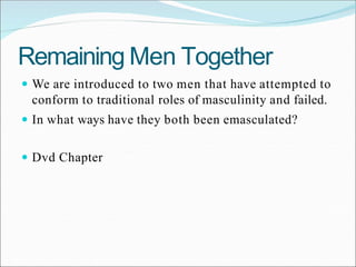 Masculinity in fight club | PPT