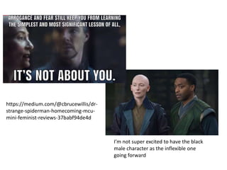 Masculinity in the Marvel Cinematic Universe | PPTX