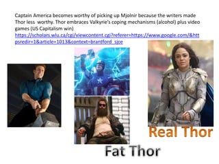 Masculinity in the Marvel Cinematic Universe | PPTX