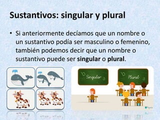 Masculino femenino y singular-plural | PPTX