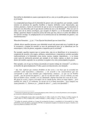 Masculino, Femenino y yo ( Identidad o identidades de género) | PDF