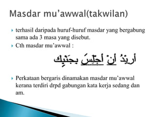 Masdar dalam bahasa arab | PPTX
