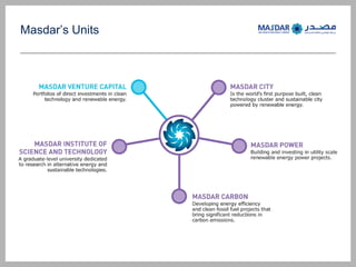 Masdar Overview | PDF