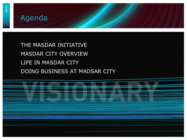 Masdar New Presentation Dec 09 | PPT