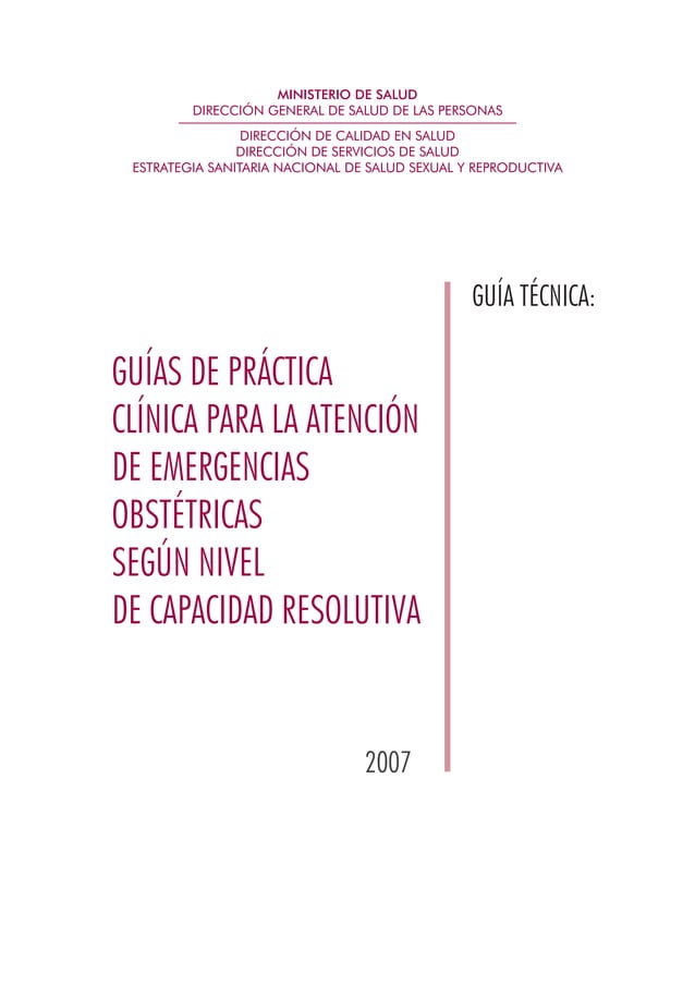 (Masdeguille) minsa guia-atencion-emergencias-obstetricas | PDF