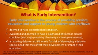 Early Intervention Programs for Children with Developmental Delay | PPTX