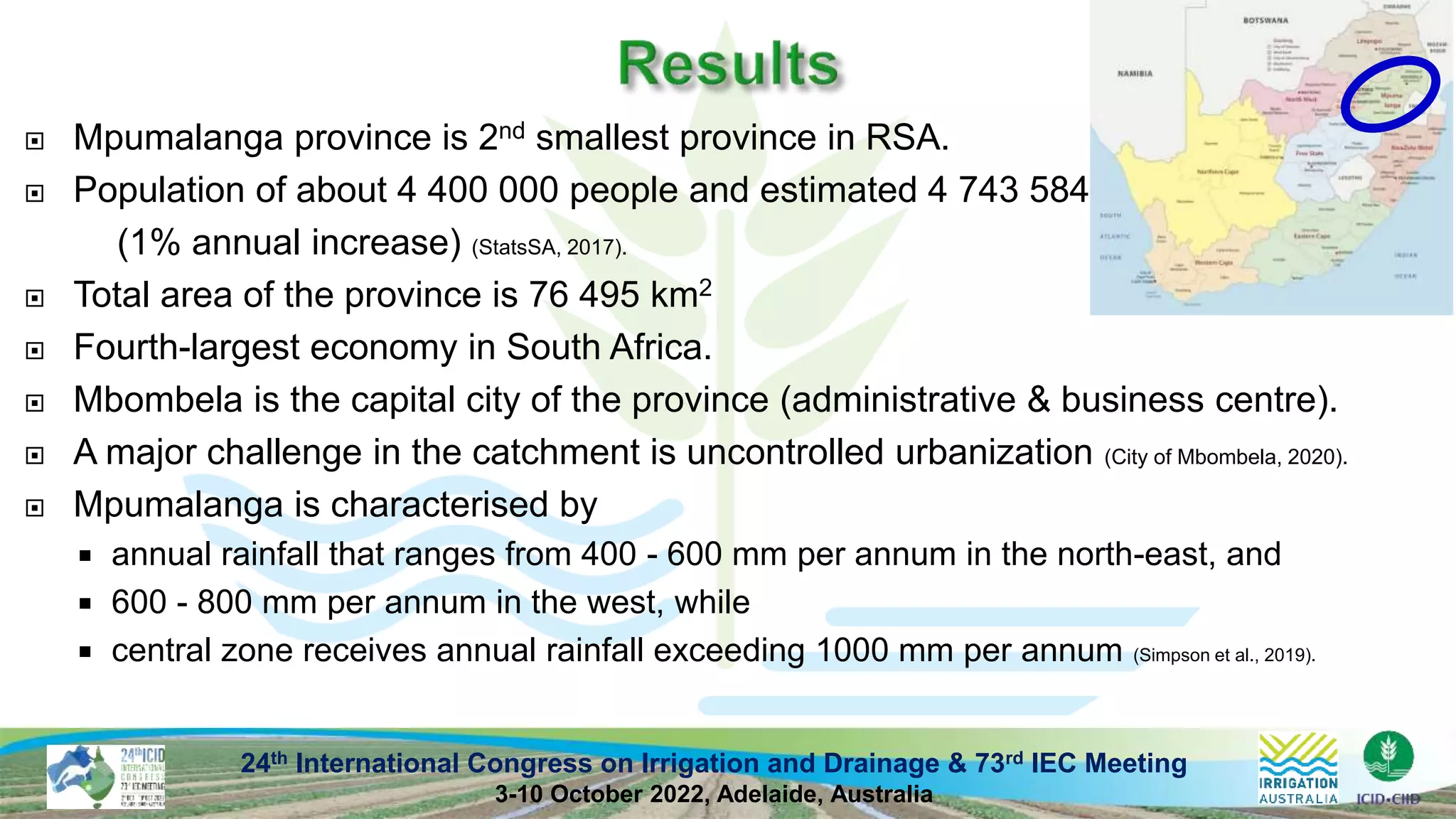 APPLICATION OF WATER-ENERGY-FOOD NEXUS FRAMEWORK TOOLS AT DIFFERENT ...