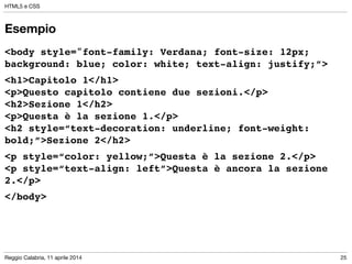 Corso di HTML5 e CSS | PPT
