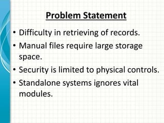 Maseno university year iii project proposal school management system ...