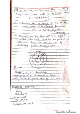 MASER & Parametric Amplifier in Microwave Engineering(B.Tech,ECE) | PDF