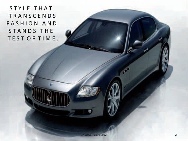 Maserati Presentation | PPT