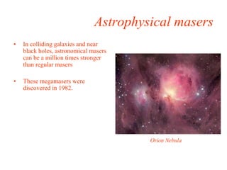 Unveiling the Origins and Applications of Masers: From Predecessor to ...