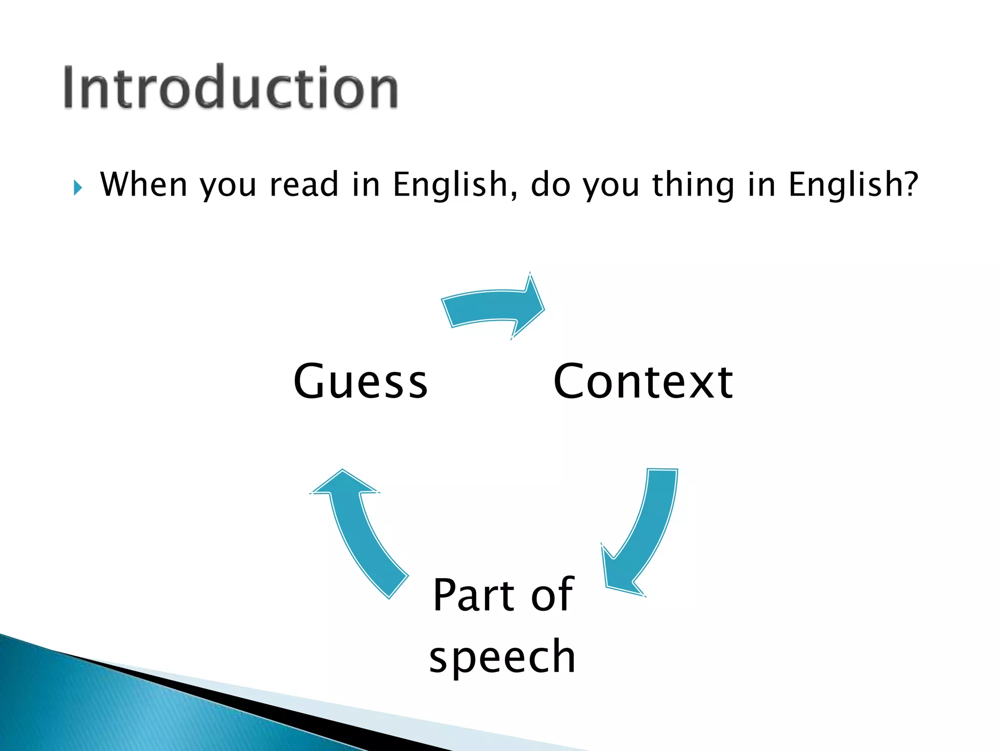 Thinking in English | PPTX | Educational Assessment | Education