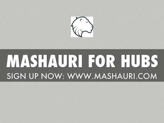 Mashauri for hubs presentation | PPTX