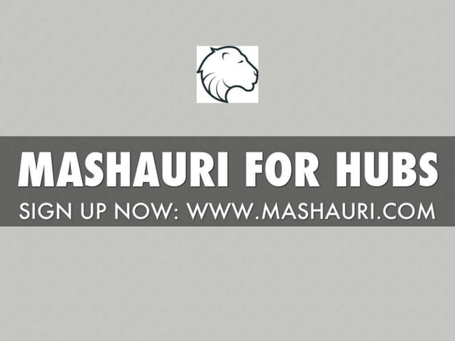 Mashauri for hubs presentation | PPT