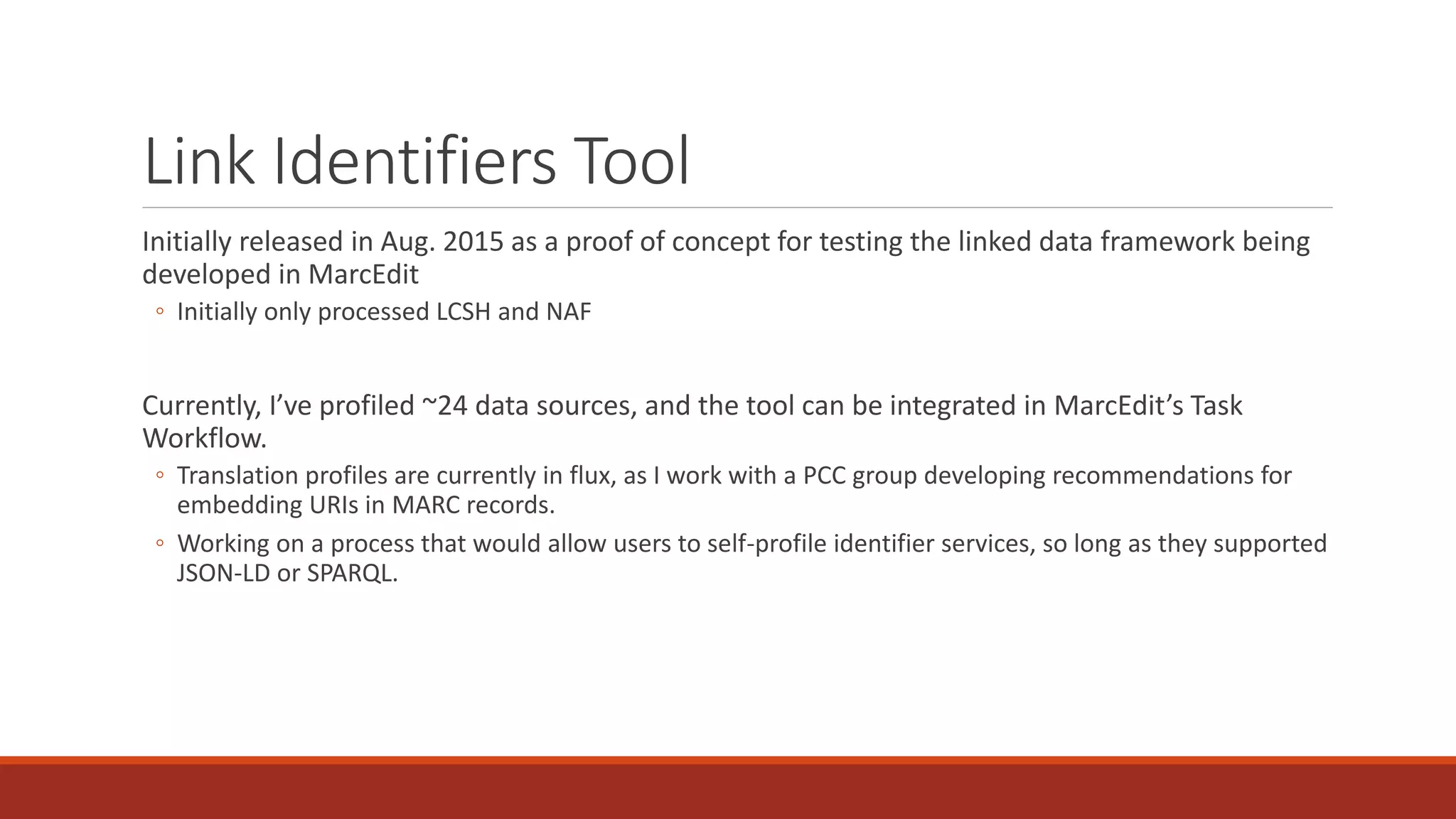 #mashcat: Evolving MarcEdit: Leveraging Semantic Data in MarcEdit | PPT