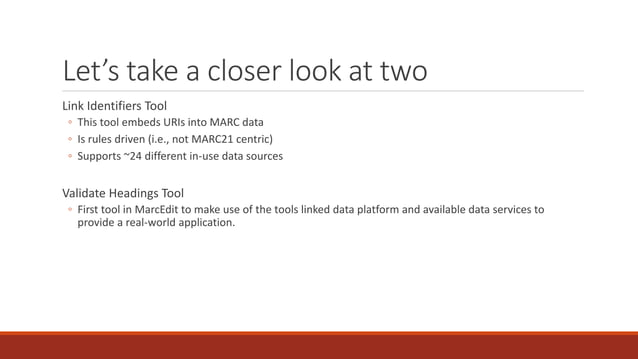 #mashcat: Evolving MarcEdit: Leveraging Semantic Data in MarcEdit | PPT