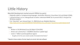 #mashcat: Evolving MarcEdit: Leveraging Semantic Data in MarcEdit | PPT