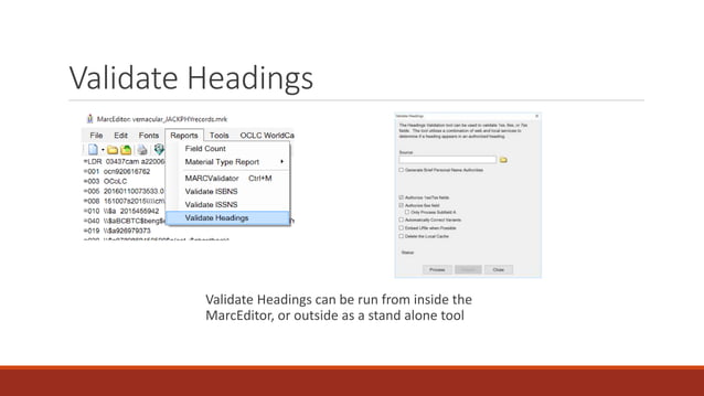 #mashcat: Evolving MarcEdit: Leveraging Semantic Data in MarcEdit | PPT