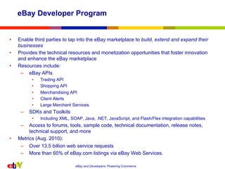 Mashery Presents: The Evolution of Distribution - Edwin Aoki, Chief Architect, PayPal/eBay | PDF ...