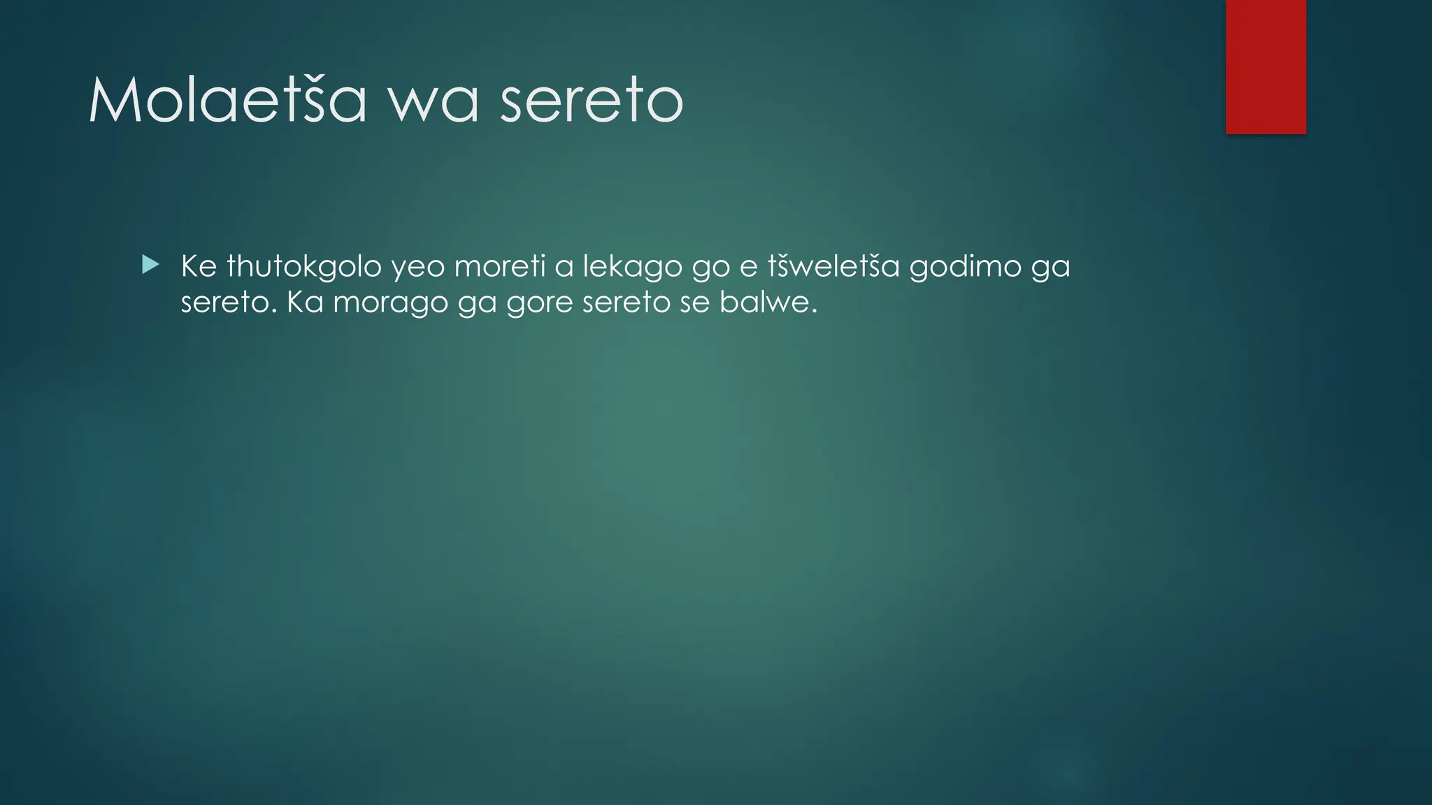Mehuta ya direto tsa sesotho sa leboa ( Sepedi) | PPTX