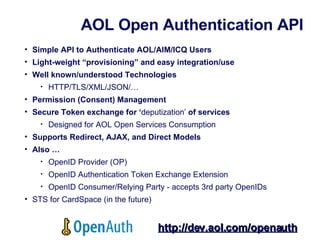 Mashing Up with User-centric Identity | PPT | Internet | Computing