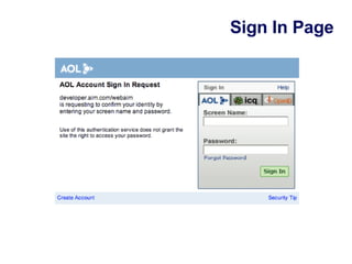 Mashing Up with User-centric Identity | PPT | Internet | Computing