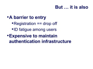 Mashing Up with User-centric Identity | PPT | Internet | Computing