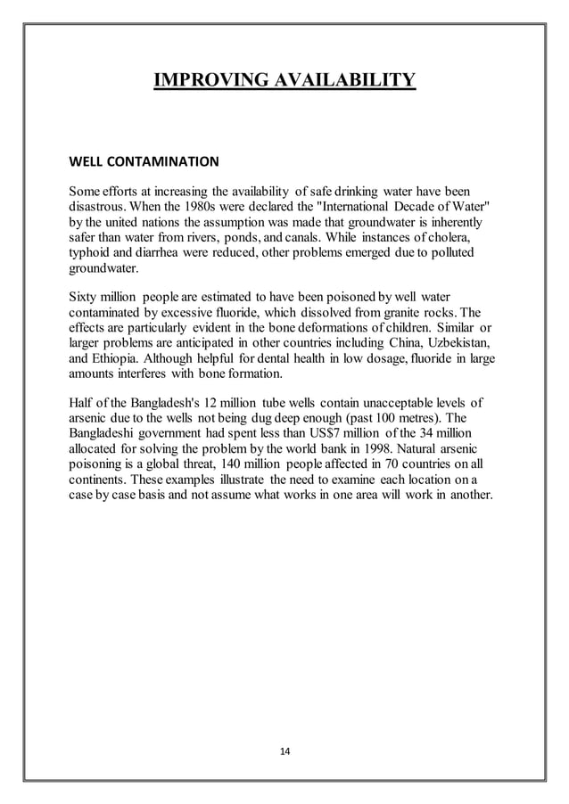Under Ground water tank design including estimation and costing | DOCX ...