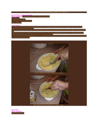 Mash potato | DOCX