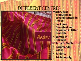 Mashru Fabric | PPTX